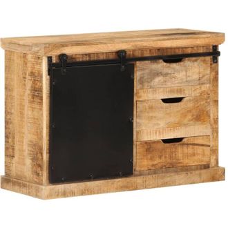 vidaXL Vidaxl - Buffet 80x30x55 cm bois de manguier brut massif