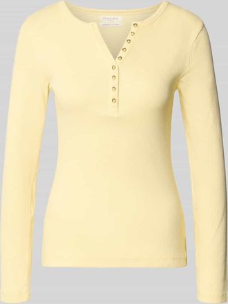 Christian Berg Slim Fit Longsleeve aus Baumwoll-Mix mit Henley-Ausschnitt