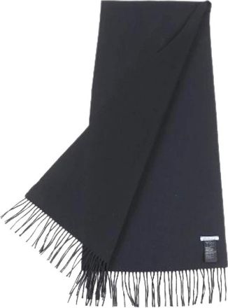 Prada Pre-owned Triangle Silk Scarf - Femme - Pre-owned - Noir - Taille: ONE Size