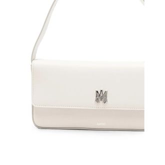 Amiri Structured Leather Shoulder Bag - Gray