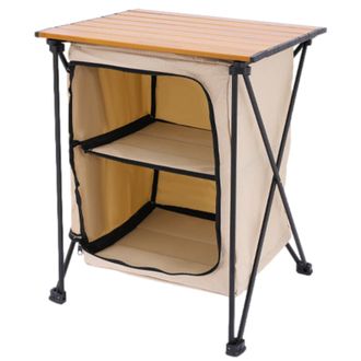 Generico Outdoor-K&uuml;chenschrank | Tragbare K&uuml;chenstation bietet einen ger&auml;umigen Campingtisch, zusammenklappbare Grillfl&auml;che, Organizer, Picknicks