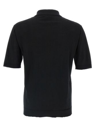Gucci Intarsio Logo Polo Shirt - Black