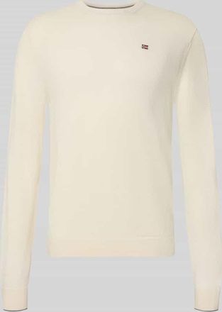 Napapijri Slim Fit Strickpullover aus reiner Wolle Modell DAMAVAND