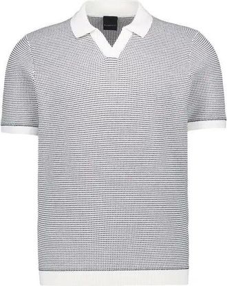 Bugatti Herren Polo-Shirts beige gemustert