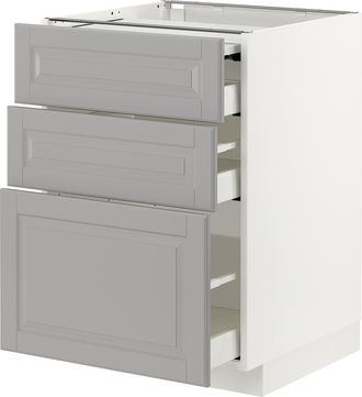 IKEA METOD / MAXIMERA Unterschr auszb Arbeitsfl/3 Schubl