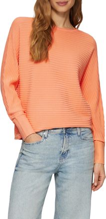 s.Oliver Weicher Strickpullover aus Viskosemix mit Fledermausärmeln