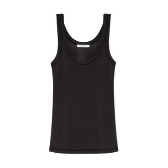 Christophe Lemaire Rib Tank Top - - Tops - Damen - Schwarzk - M