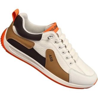 Generic Baskets confortables avec soutien de la vo&ucirc;te plantaire pour homme - Chaussures de marche confortables &agrave; lacets respirantes, Orange, 39 2/3 EU