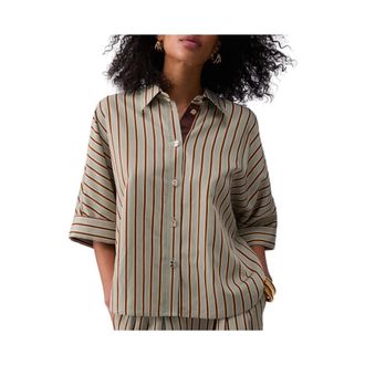 Liu Jo Femme, Blouses et Chemises, Vert, Taille: 38 FR Chemises