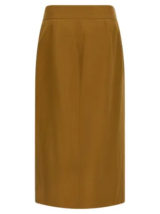 Alberto Biani Wrap Skirt - Brown