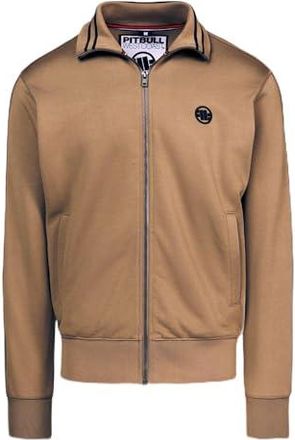 Pitbull Pull pour homme, sweat-shirt logo Oldschool Tape, coupe sportive normale, confortable, blouson en tissu polyester, COYOTE BRAUN, XL