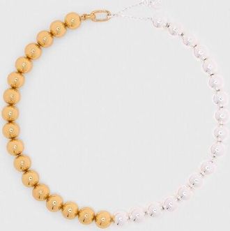 Maje Zweifarbige Perlenkette - Dore Argente - Maje