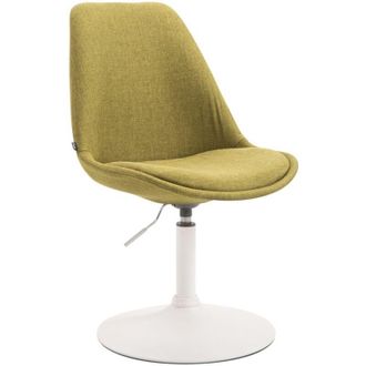 Clp Chaise de salle à manger Maverick tissu avec pied trompette Vert Blanc