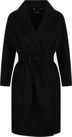 Max Mara Langer Mantel - Schwarz