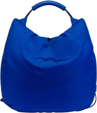 Moschino Femme, Sacs, Bleu, Taille: ONE Size Handle Me medium hobo bag