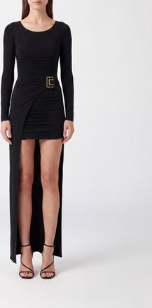 Elisabetta Franchi Langes asymmetrisches Etuikleid aus Jersey