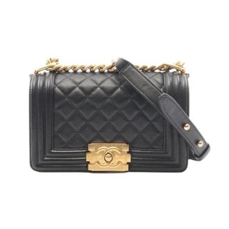 Chanel Sac bandouli&egrave;re Pre-owned Boy Small en cuir dagneau - Femme - Pre-owned - Noir - Taille: ONE Size