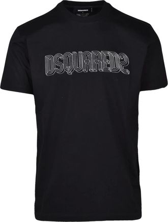 Dsquared2 Homme, Tops, Noir, Taille: L T-Chemises
