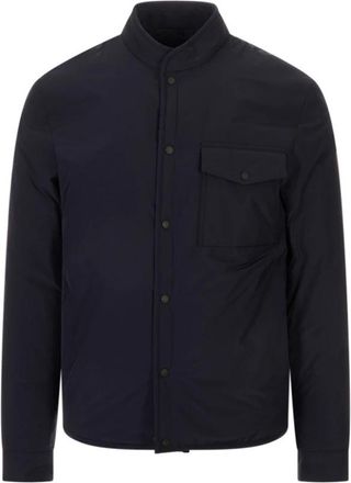 Moncler Homme, Vestes, Bleu, Taille: L Zonda Short Down Jacket