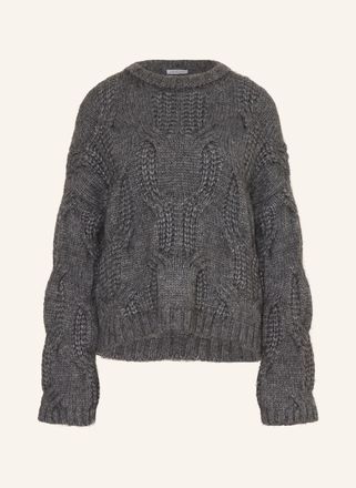 Mrs & Hugs Mrs & Hugs Pullover Mit Alpaka grau