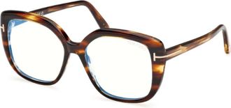 Tom Ford unisex, Accessoires, Multicolore, Taille: 53 MM Blue Block Square Opticals