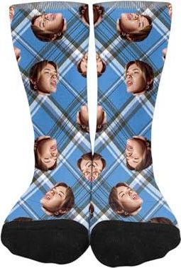 Generic Chaussettes personnalis&eacute;es avec photos, chaussettes personnalis&eacute;es avec images, chaussettes fantaisie personnalis&eacute;es amusantes pour hommes et femmes, 