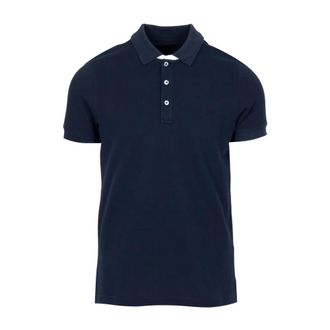 Fay Polo In Piquet Stretch - - Tops - Herren - Blau - 3XL
