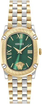 Versace Femme, Accessoires, Vert, Taille: ONE Size Montre en acier inoxydable