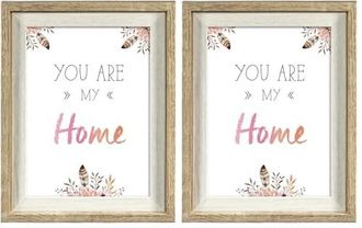 Hama Bilderrahmen 13x18 cm (Holzrahmen im Vintage Look, Stil Eiche, Fotorahmen zum Aufstellen) braun (Packung mit 2)