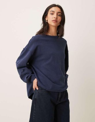 Free People Total Eclipse - T-shirt - Bleu marine