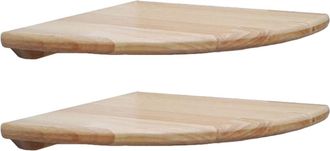 BESPORTBLE 2 St&uuml;ck Schwebende Eckregale 17cm Radius Halbrunde Wandregale zur Aufbewahrung und Dekoration f&uuml;r Wohnzimmer Schlafzimmer und Arbeitszimmer