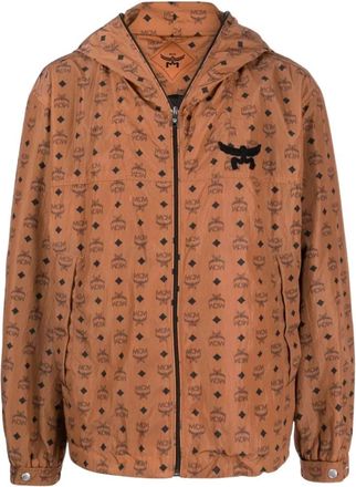 MCM Visetos Monogram Kapuzen-Windbreaker-Jacke - - Jackets - Damen - Mehrfarbig - M