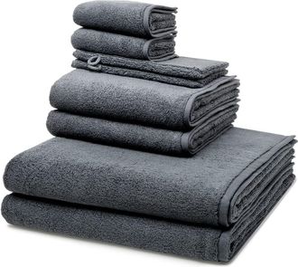 ROSS 8 teiliges Frottier-Set - Sensual Skin (2 X Wasch- 2 X Gäste- 2 X Dusch- 2 X Handtuch im Set) - 500 g/m2 - Baumwolle - Walkfrottee - saugstark - weich