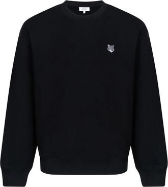 Maison Kitsun&eacute; Homme, Sweatshirts et sweats &agrave; capuche, Noir, Taille: XL SweaT-shirt Confort T&ecirc;te de Renard Fox Head