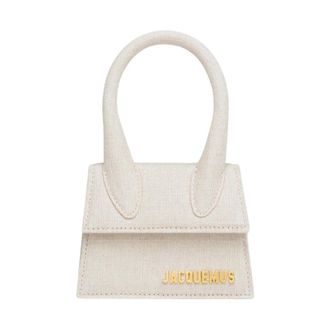 Jacquemus Femme, Sacs, Beige, Taille: ONE Size Borsa mini in pelle logo