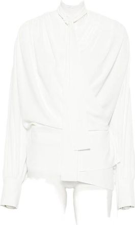 Iro Wrap-style Scarf-detail Shirt