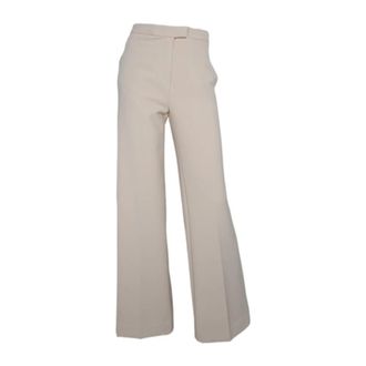 Kaos Palazzo Crepe Stretch Hose Elfenbein - - Trousers - Damen - Wei&szlig; - XS