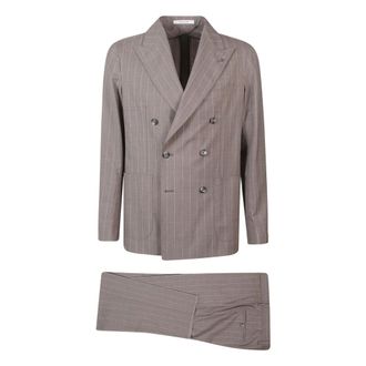 Tagliatore Homme, Costumes, Brun, Taille: M Costume Prince de Galles Double Boutonnage