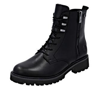 Remonte Schn&uuml;rstiefelette REMONTE, Damen, Gr. 41, schwarz, Leder, unifarben, Schuhe Schn&uuml;rstiefelette, Schn&uuml;rboots, Stiefelette mit wasserabweisender TEX-Memb