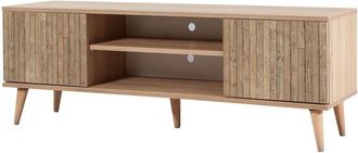 Les Tendances Meuble TV en bois clair avec niche Kiza 728