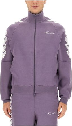 3.Paradis Homme, Sweatshirts et sweats &agrave; capuche, Violet, Taille: M Track Jacket Unity