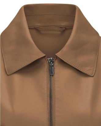 Milestone Lederjacke MSNylah Damen Bikerjacke Jacke Leder normale Passform