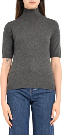 Max Mara Femme, Pulls, Gris, Taille: 40 FR Pull Col Roulé