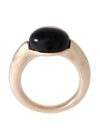 Bronzallure Damen Ring, Bronze, Onyx, 50 (15.9), WSBZ00143.B-10