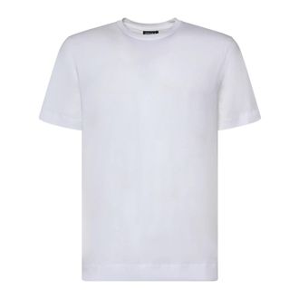 Ermenegildo Zegna Logo Baumwolljersey T-Shirt - - Tops - Herren - Wei&szlig; - 3XL