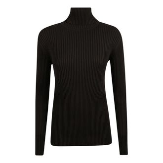 P.A.R.O.S.H. P.a.r.o.s.h., Femme, Pulls, Noir, Taille: 38 FR Col roul&eacute;s