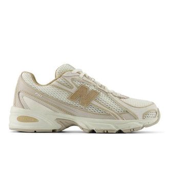 New Balance Unisexe 740 en Beige/Gris, Suède/Mesh, Taille 37.5 Large