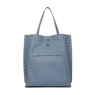 Zanellato Femme, Sacs, Bleu, Taille: ONE Size Aspasso Medium Tote