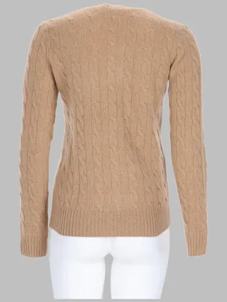 Polo Ralph Lauren Womens Jumper Julianna Wool And Cashmere Brown Jumpers Sweater