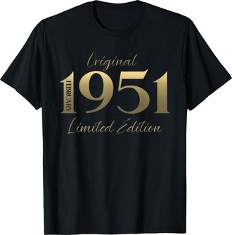 Generic 75. Geburtstag Februar 1951 Vintage Jahrgang T-Shirt